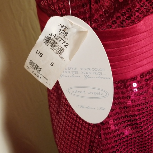 Alfred Angelo | Dresses | Nwt Red Sequin Mini Dress | Poshmark
